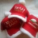 Santa Baseball Hats Youth Size Adult Size Custom Embroidered Small ...