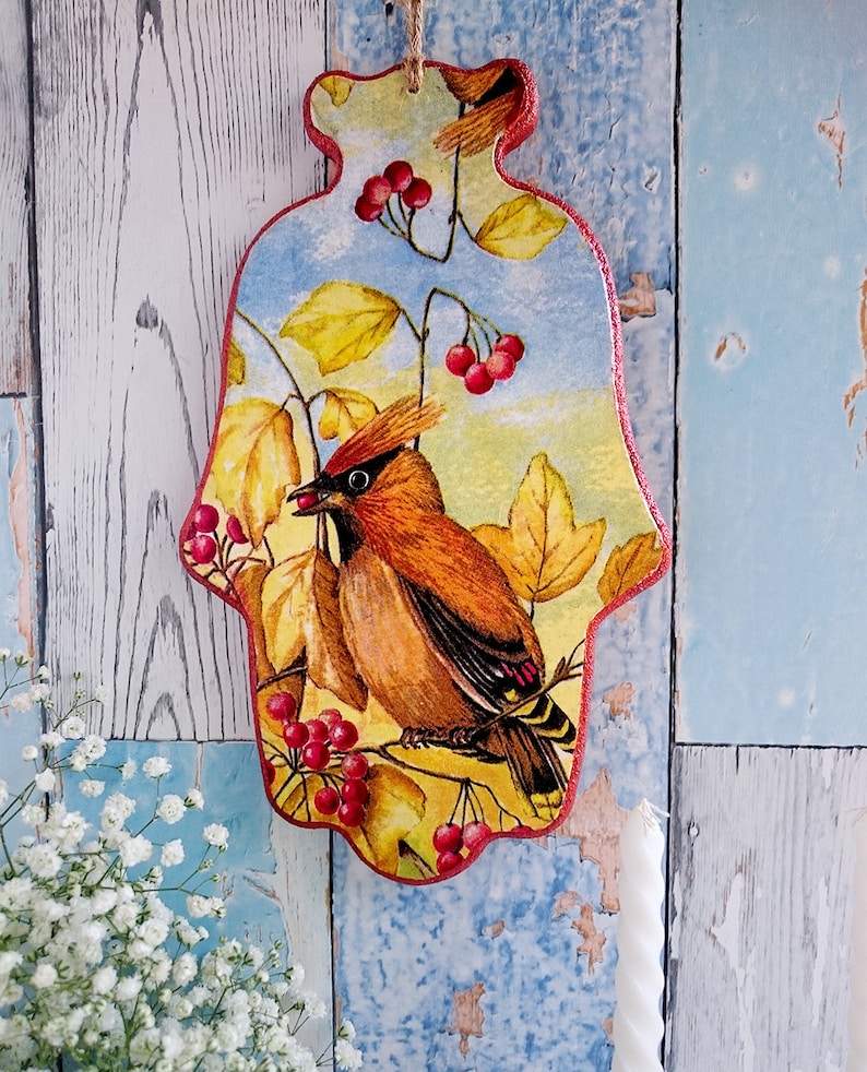 Hamsa Decor, Hamsa Hand, Bird Wall Art, Hamsa Wall Decor, Judaica Gifts ...