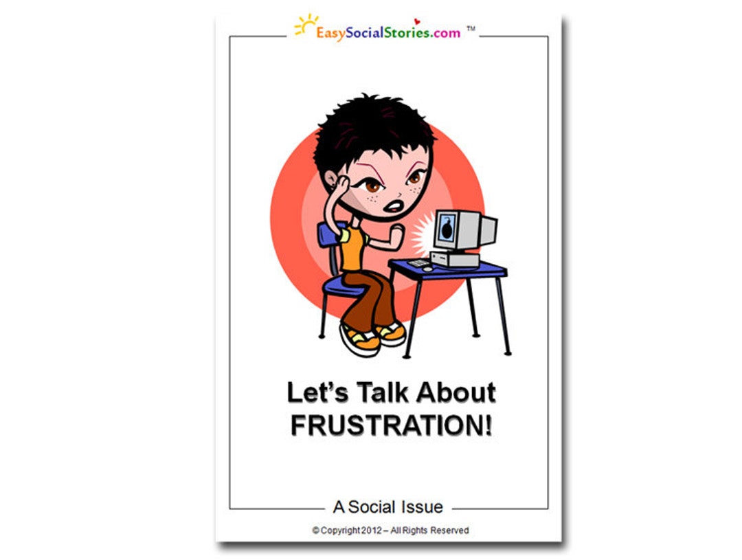 Let's Talk About Frustration - Easy Social Story for Autism - Etsy