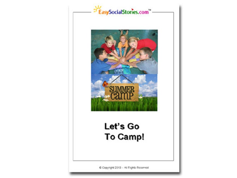 Let's Go to Summer Camp - Easy Social Story - Etsy