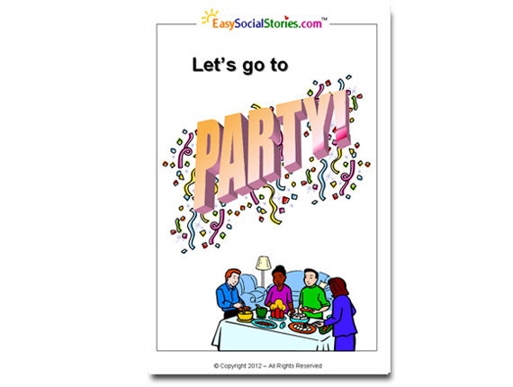 Let's Go to a Party Social Story | Etsy