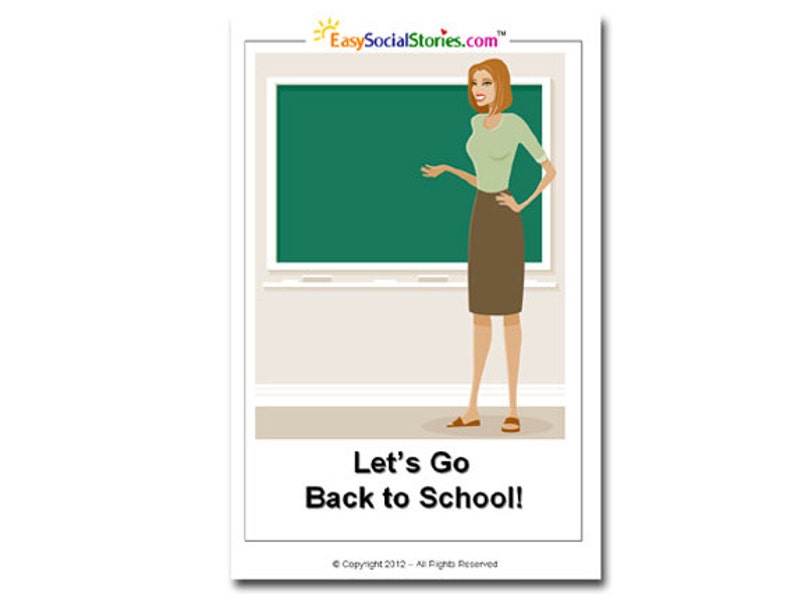 Let's Go Back to School! - Easy Social Story - Etsy