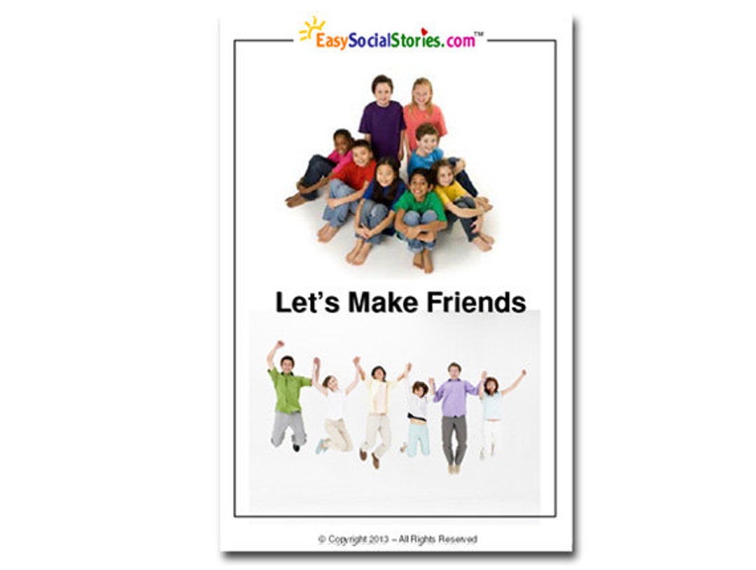 Let's Make Friends - Easy Social Stories - Etsy