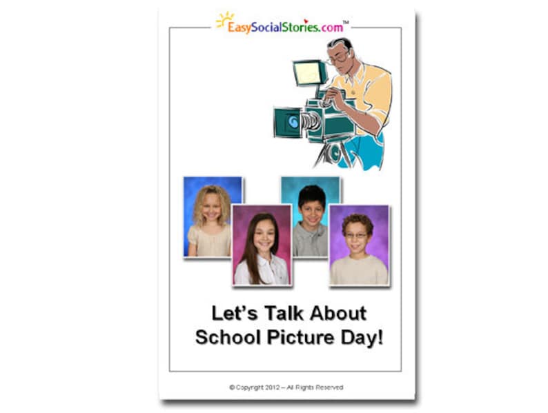 Let's Talk About School Picture Day! - Easy Social Story - Etsy