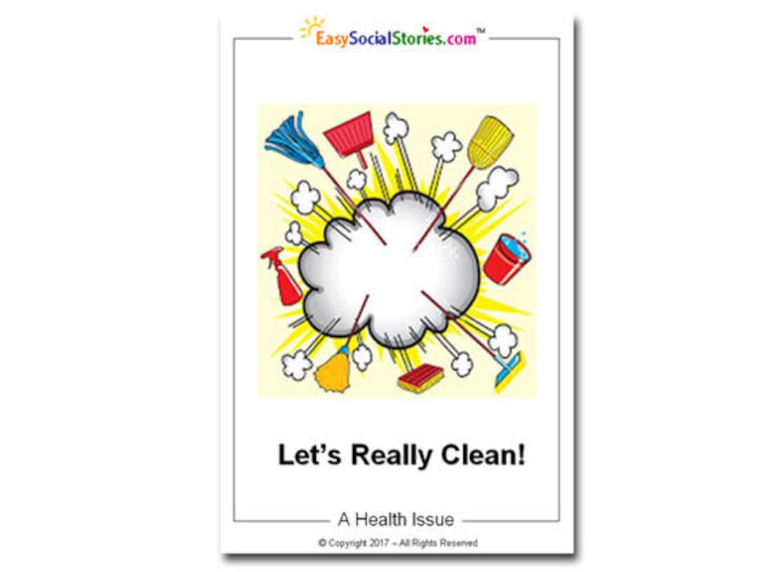 Let's Really Clean - Easy Social Story - Etsy