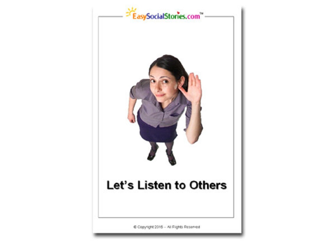 Let's Listen to Others - Easy Social Story - Etsy