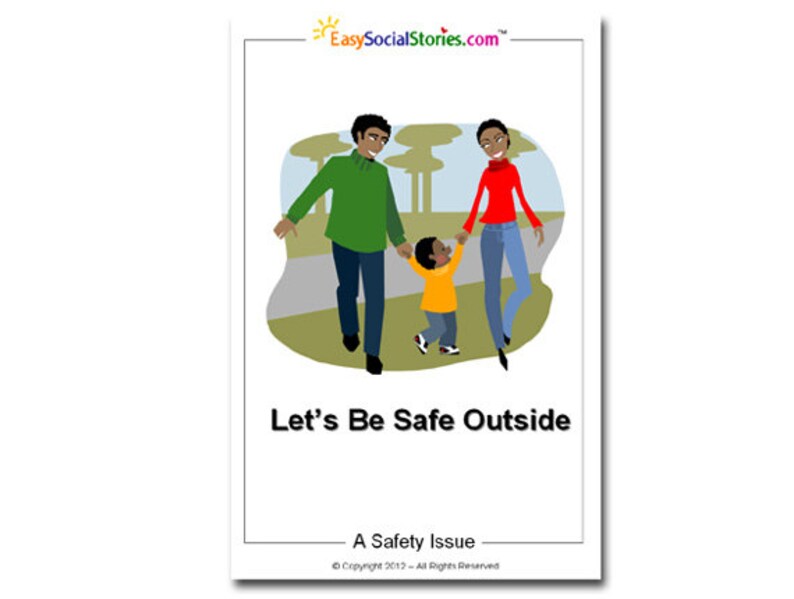 Let's Be Safe Outside - Easy Social Story - Etsy