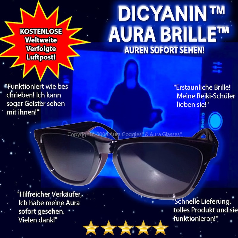 Dicyanin Aura Glasses - Etsy