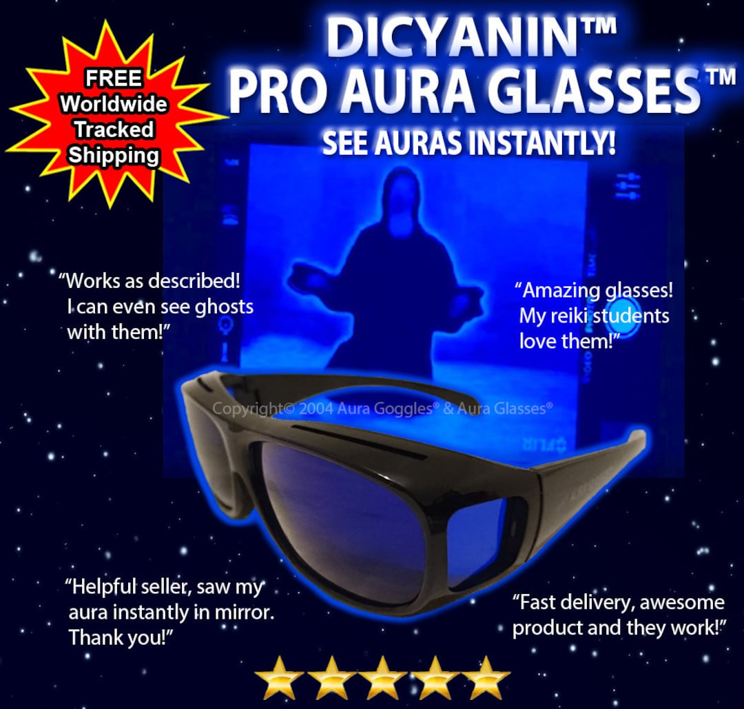 Official DICYANIN PR0 AURA GLASSES Dicyanin Ghost Tarot Healing Evp ...