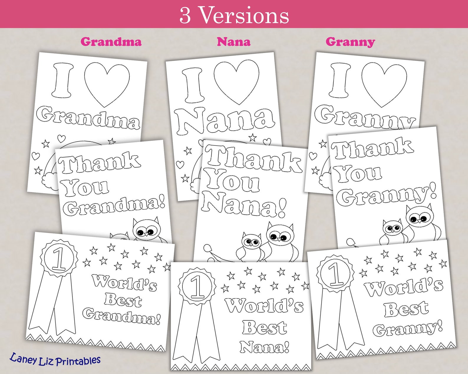 Printable Mother's Day Coloring Pages for Grandma| Mother's Day ...