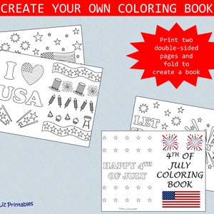 Printable 4th of July Coloring Pages | Patriotic Coloring Sheets - Etsy