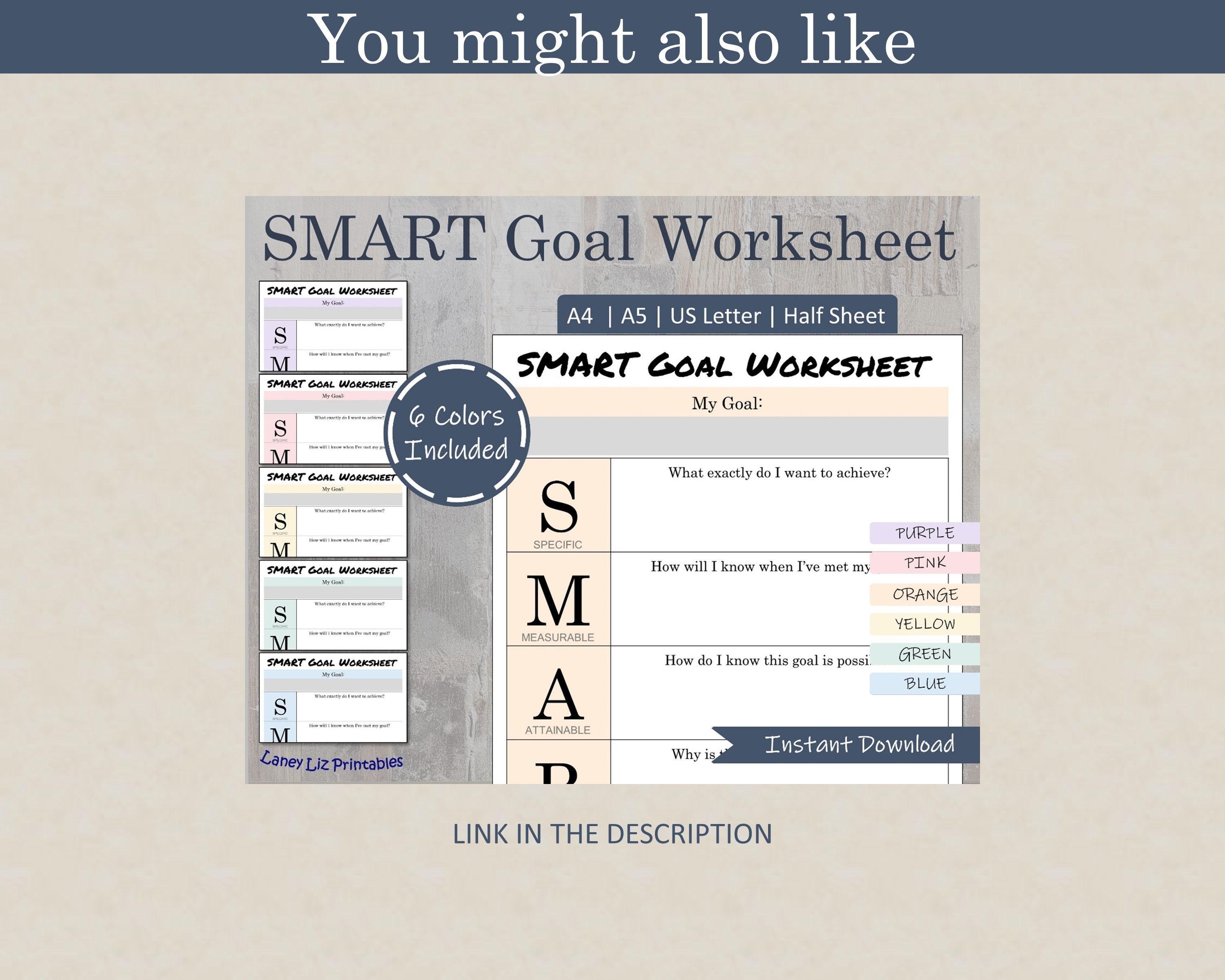 Yearly Habit Tracker Printable Full Year Routine Checklist Annual Goal ...