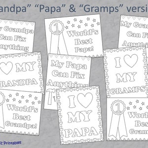 Printable Father's Day Coloring Pages for Grandpa| Father's Day ...