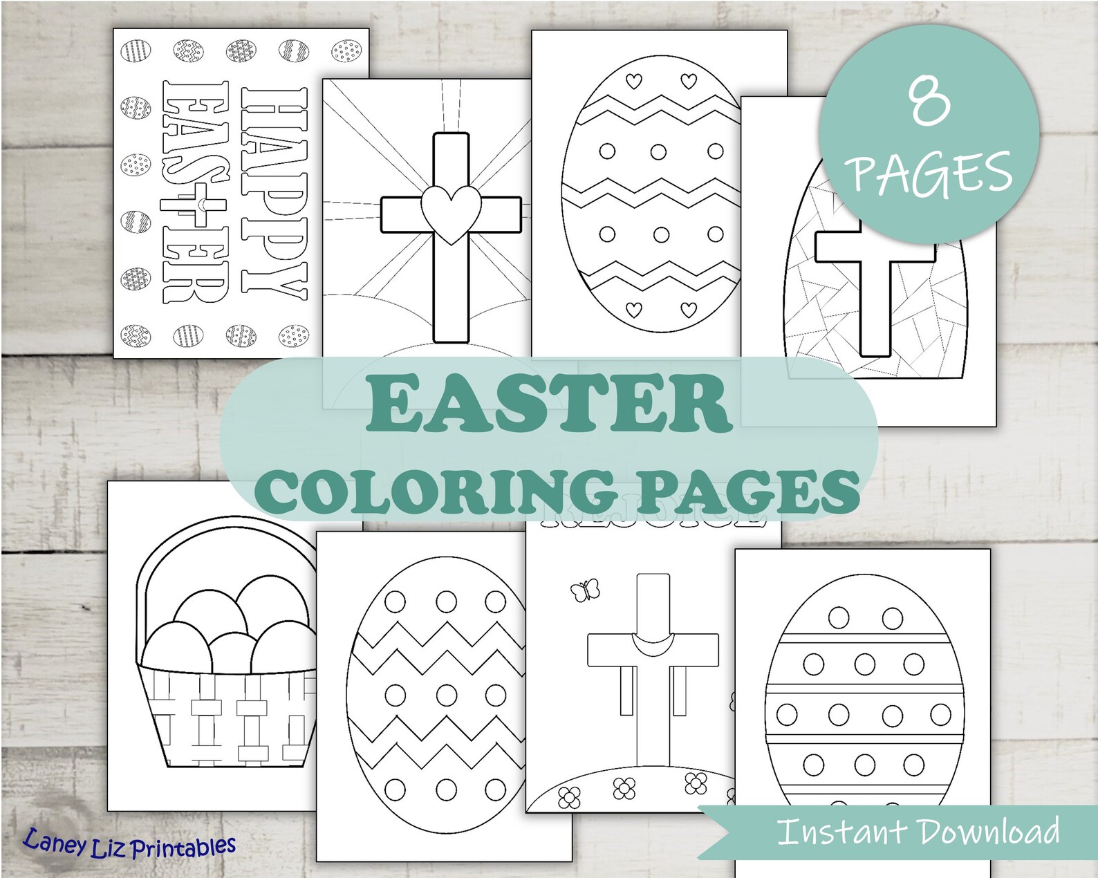 Printable Easter Coloring Pages | Easter Coloring Sheets - Etsy