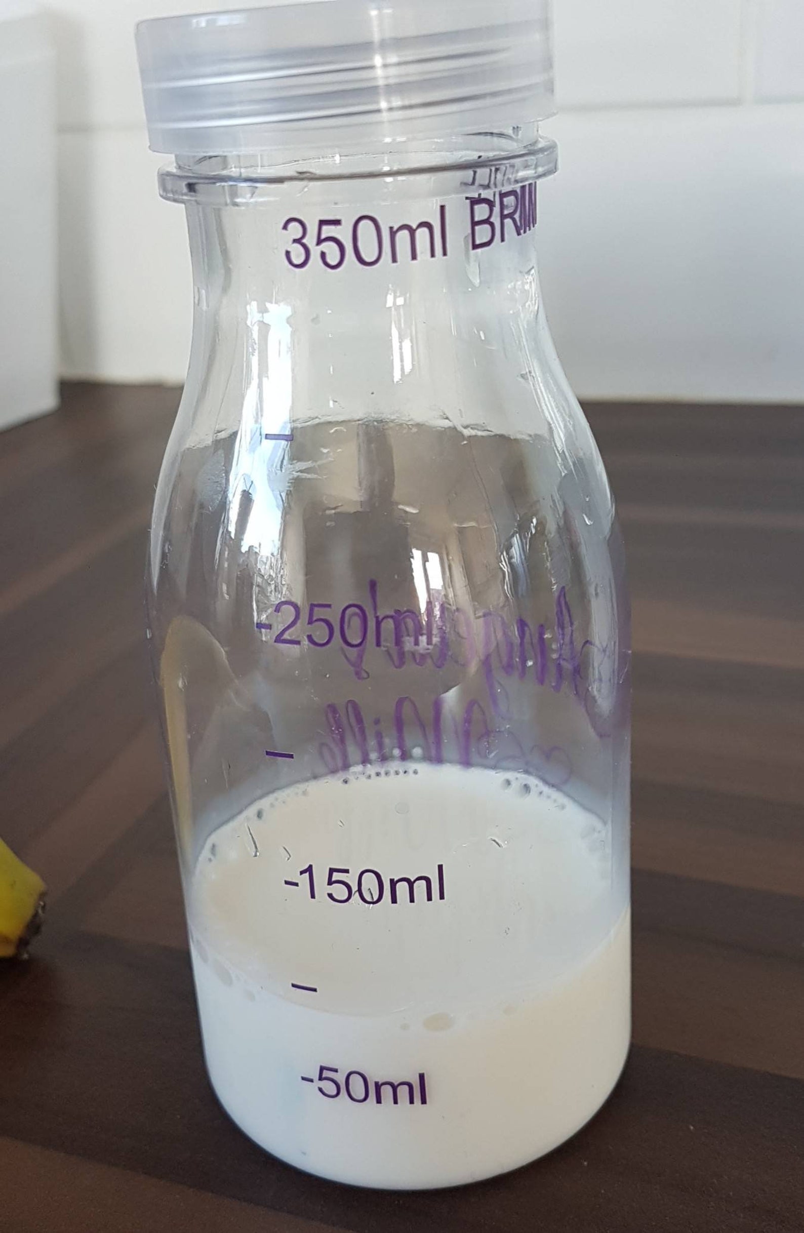 Personalised Plastic Milk Bottle, Milk Tracker, Upto 350ml Milk Bottle ...