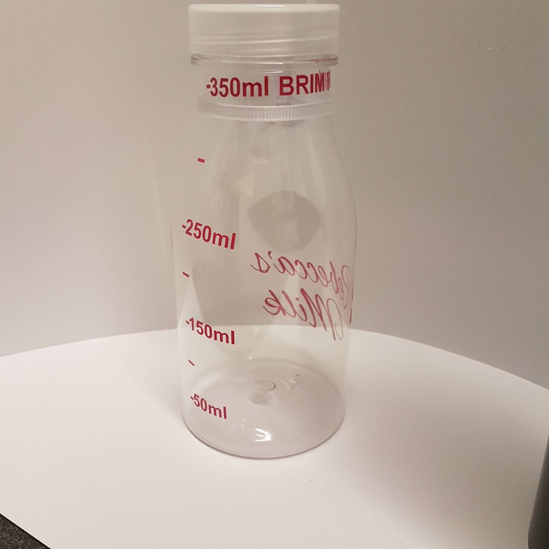 Personalised Plastic Milk Bottle Milk Tracker Upto 350ml - Etsy