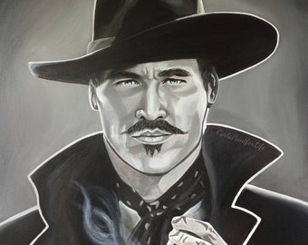 Doc Holliday Portrait - Etsy