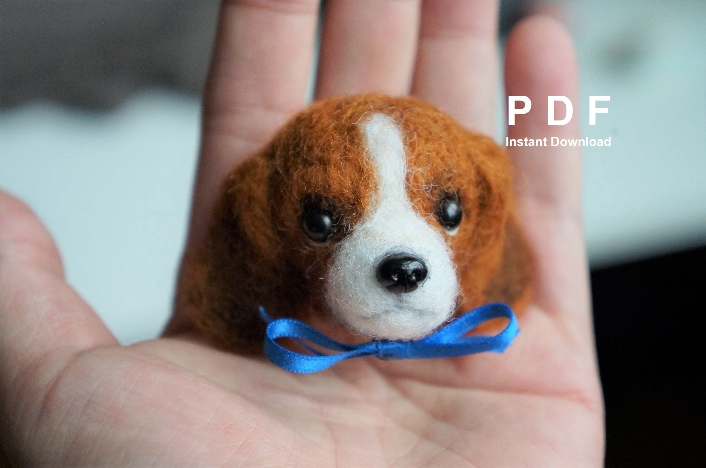 Needle Felting Tutorial: PDF Pattern How to Needle Felt a Dog - Etsy