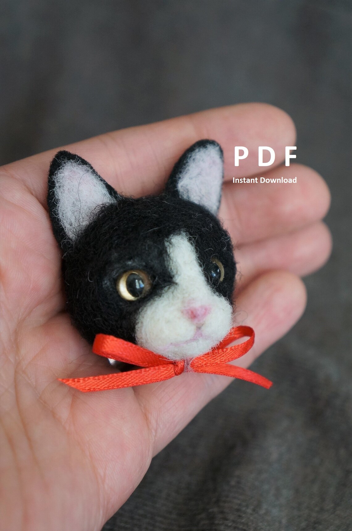 Needle Felting Tutorial: PDF Pattern Template How to Felt a - Etsy