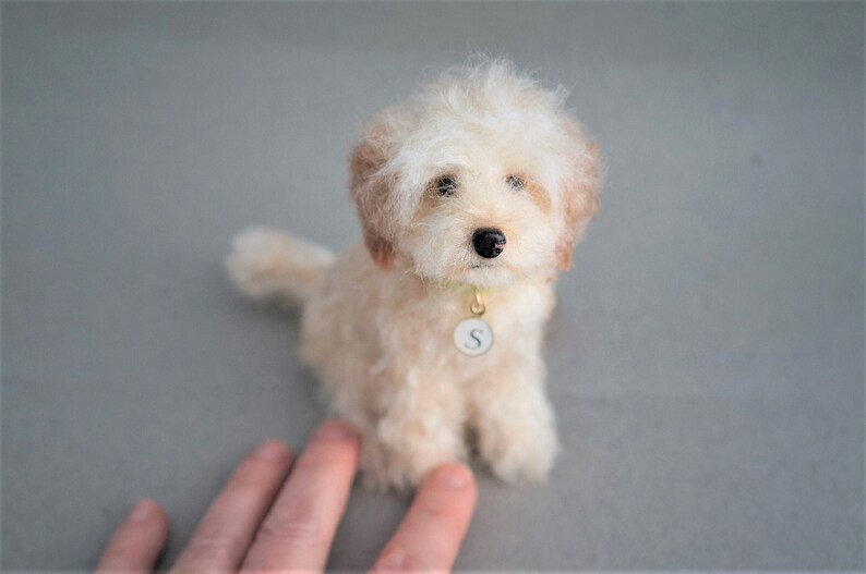 Needle Felted Goldendoodle Cockapoo Dog Custom Pet Replica - Etsy