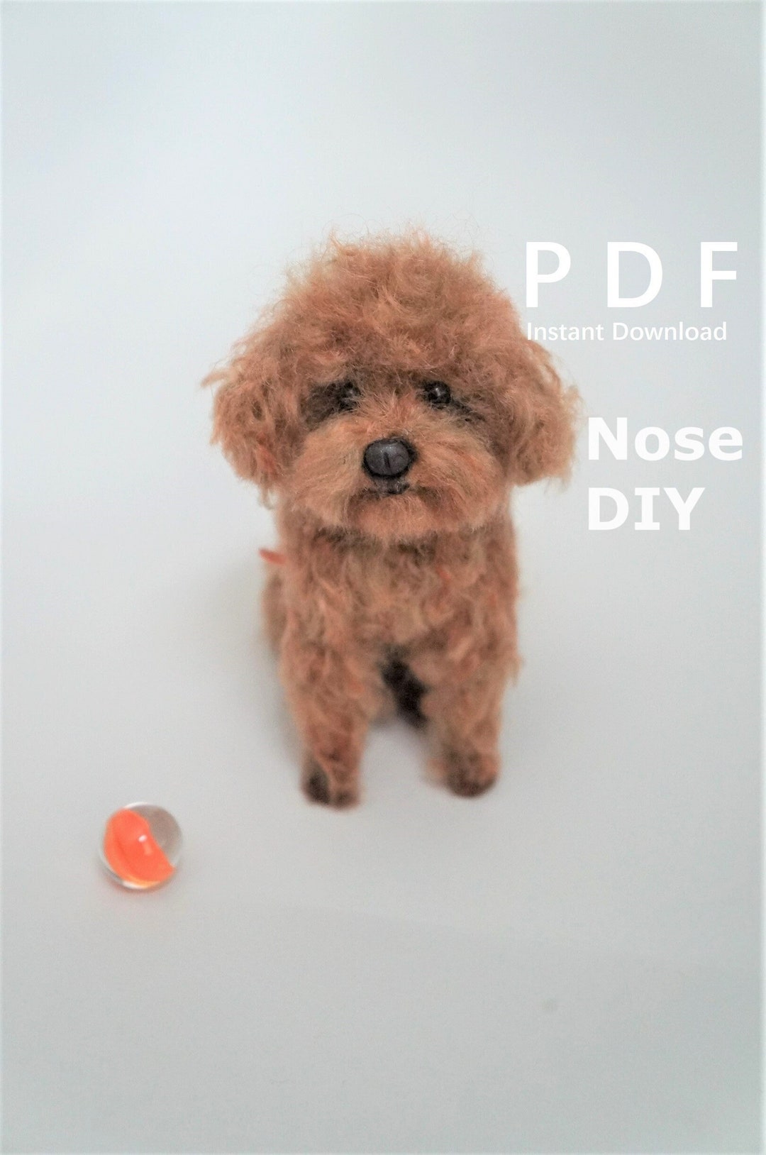 Needle Felted Dog Polymer Clay Nose DIY PDF Tutorial: How to Make ...
