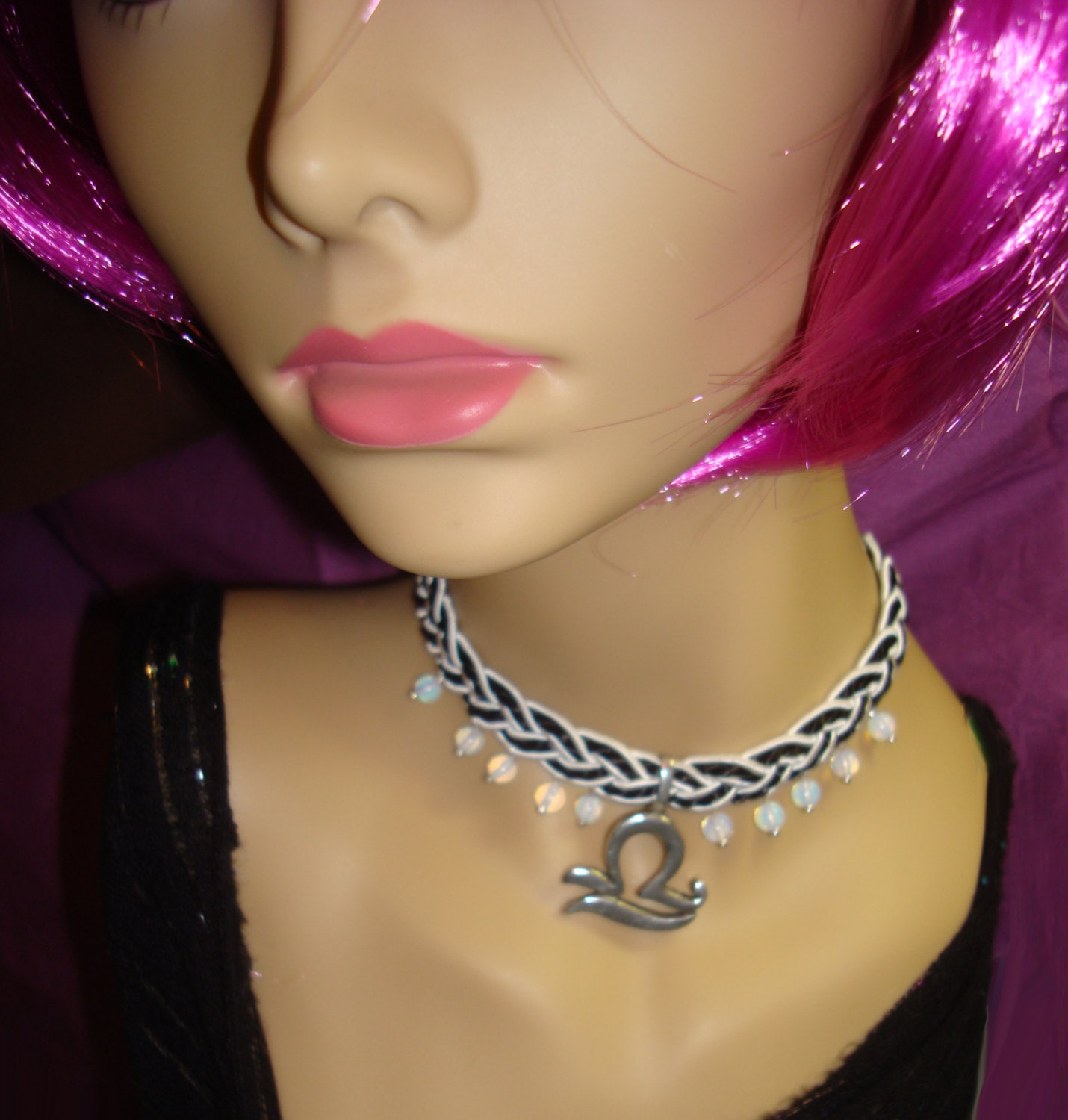 Libra Pendant Choker With Opalite - Etsy