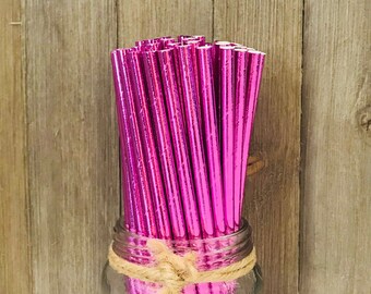 Pink straws | Etsy