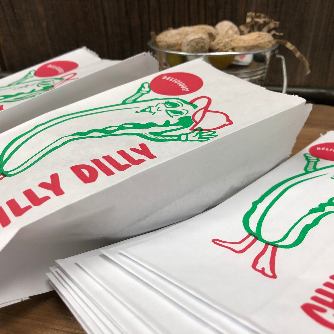 Paper Pickle Sacks Chilly Dilly Sacks Carnival Supply Party | Etsy