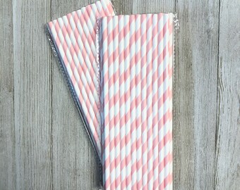 Light Pink Straws - Etsy