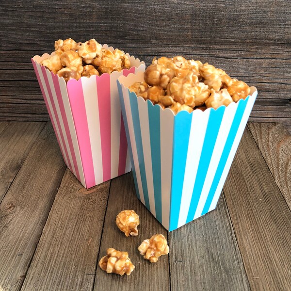 Stripe Popcorn Boxes - Etsy