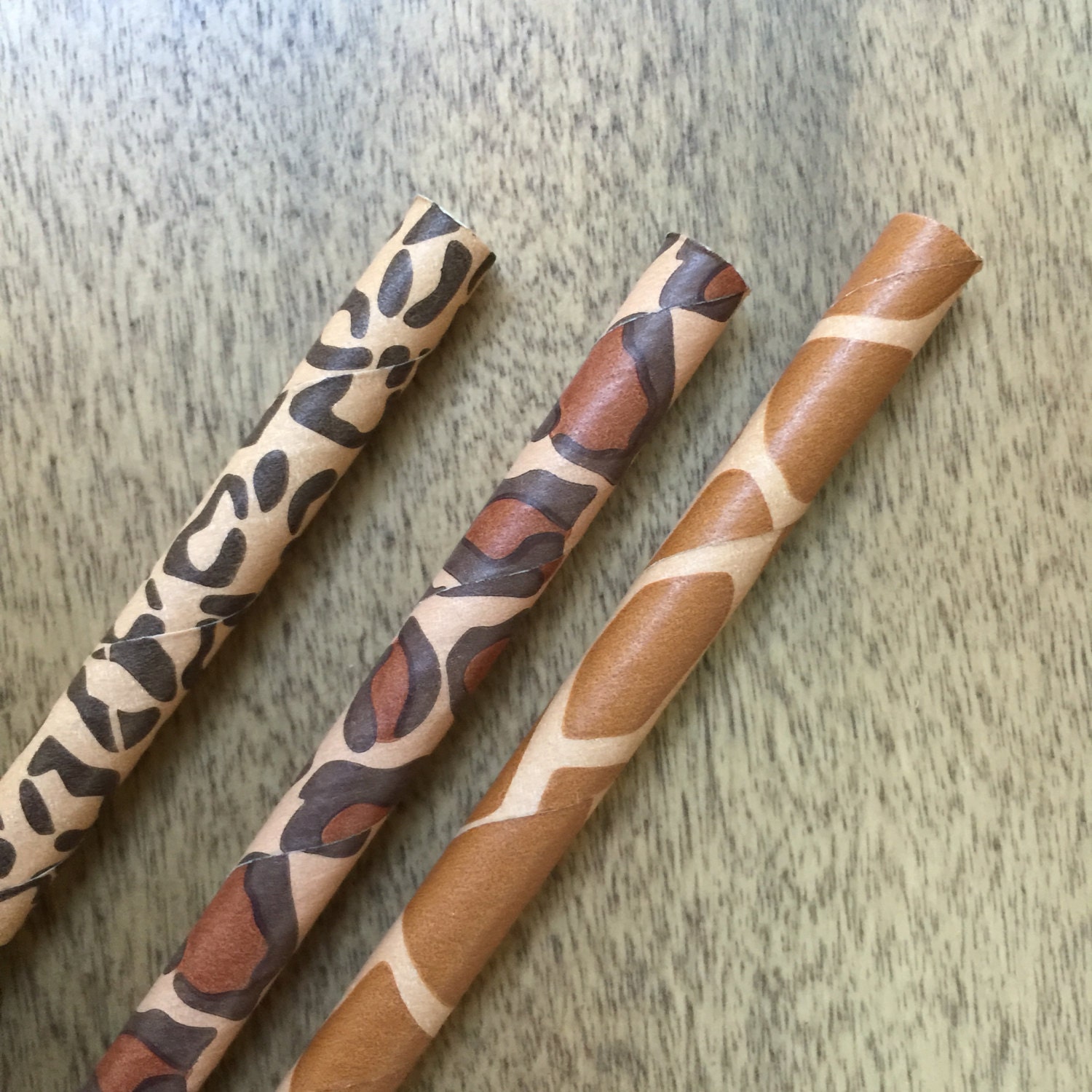 Animal Print Straws 75 Jungle Straws Birthday Party Picnic - Etsy