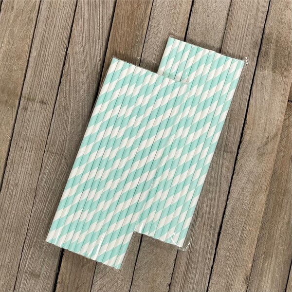 Light Blue Straws - Etsy