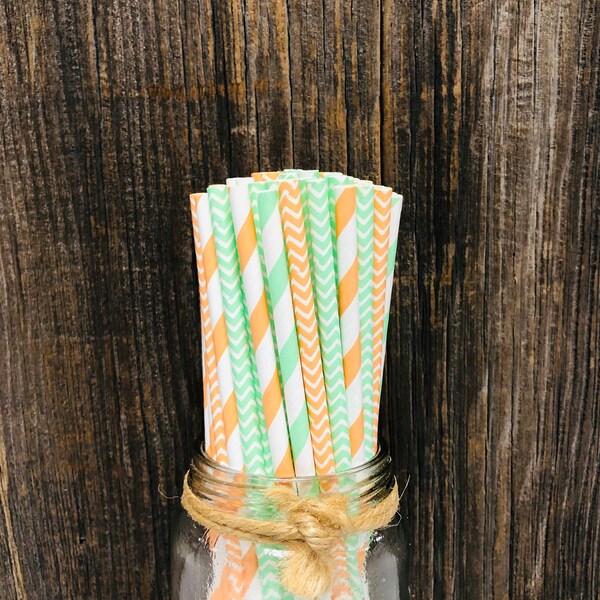 Mint and Peach - Etsy