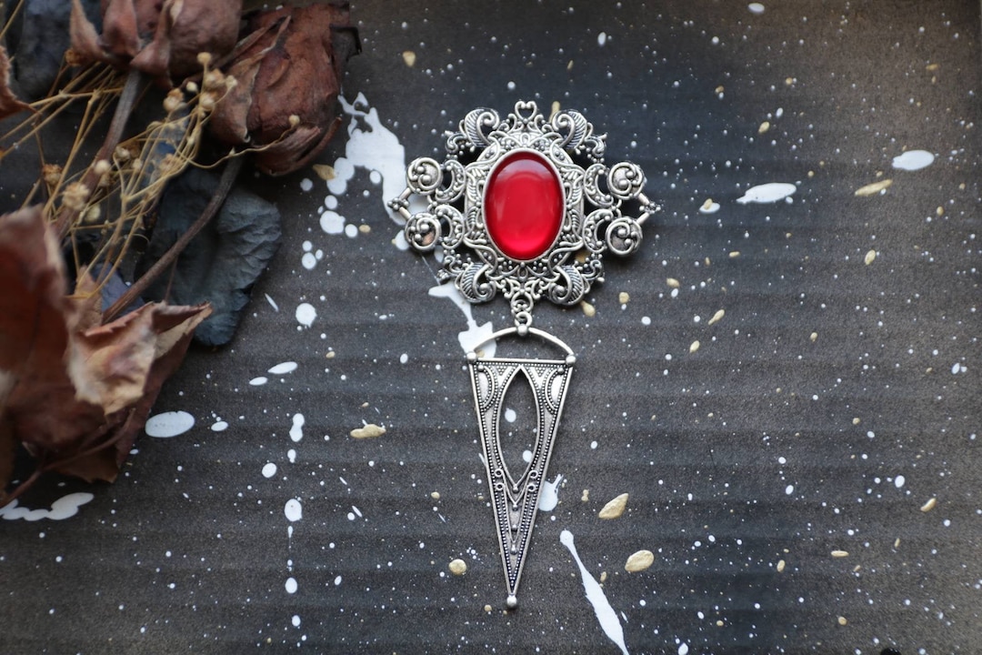 Broche gothique victorienne en filigrane, Nugoth, occulte, Lolita ...