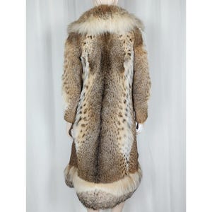 Vtg 70s Lynx Bobcat Fur Coat SM - Etsy