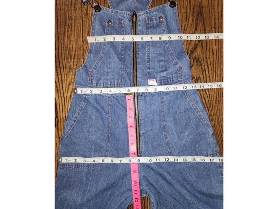 Vtg 70s Pulse Ziggy denim bib overalls front zip wide… - Gem