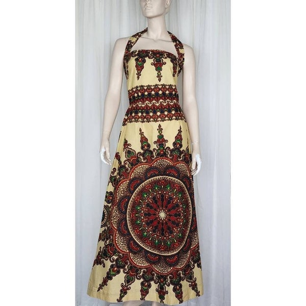 African Halter Dress Etsy