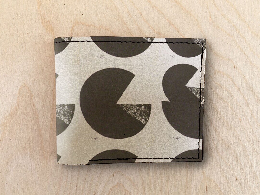 Pie Chart Leather Wallet, Mini Wallet, Minimalist Wallet, Bifold Wallet ...