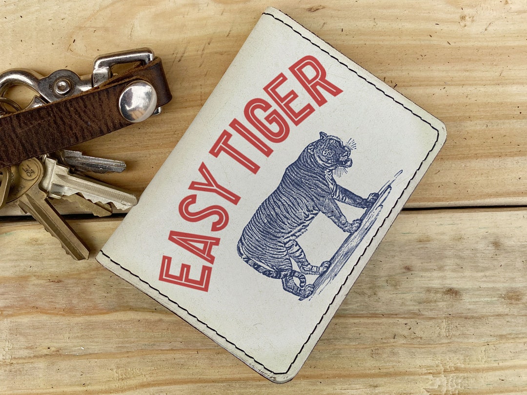 Easy Tiger Leather Cardholder: Slim Minimalist Wallet - Etsy