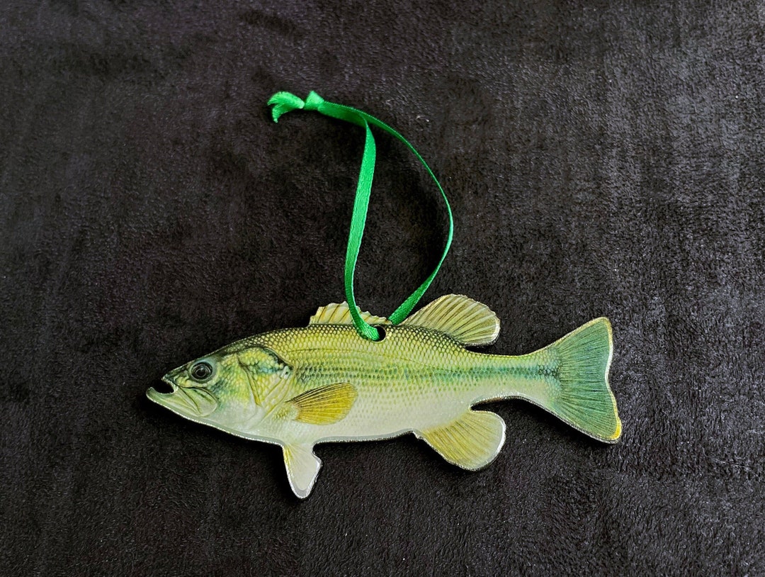 LARGEMOUTH BASS Acrylic Christmas Fish Ornament | Fly Fishing ...