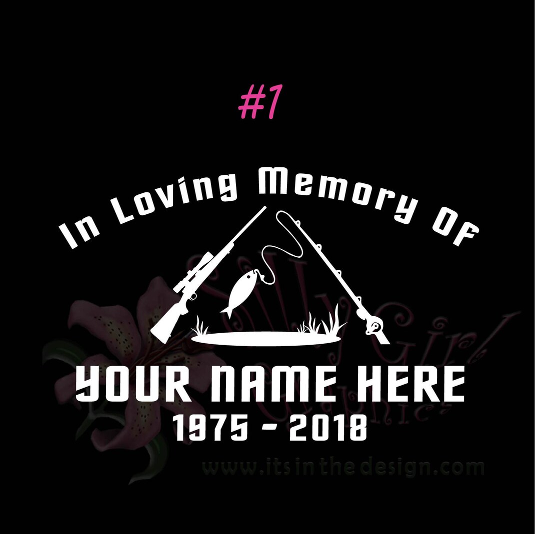 PERSONALIZED in Loving Memory Decal | Loss of A Loved One Sticker ...