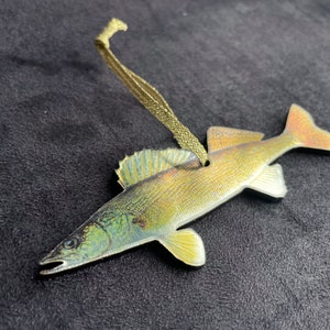 WALLEYE Acrylic Christmas Fish Ornament Fly Fishing Fisherman Gift ...