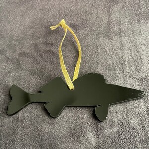 WALLEYE Acrylic Christmas Fish Ornament Fly Fishing Fisherman Gift ...