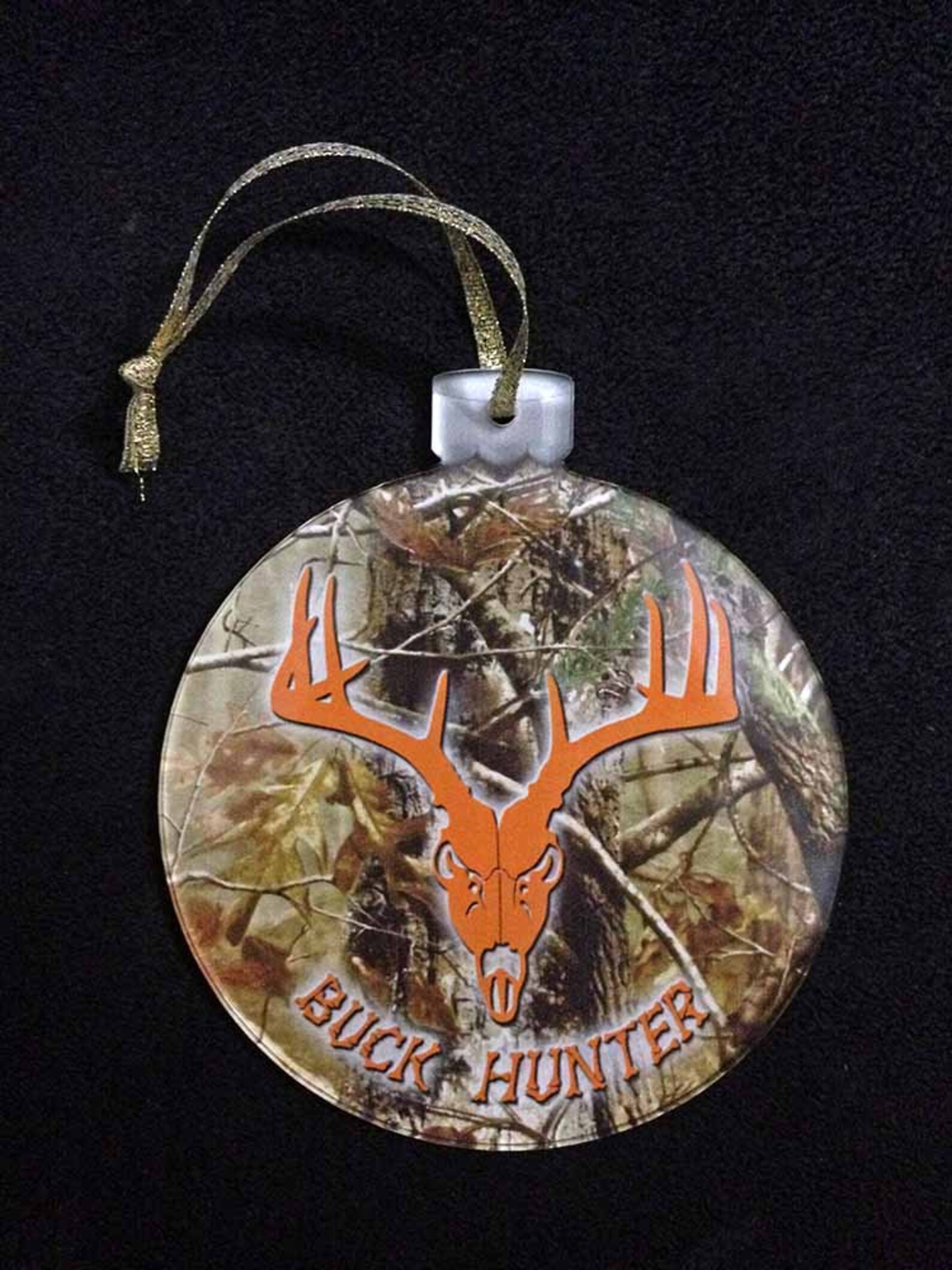 DEER SKULL Acrylic Christmas Ornament, Buck Hunter, Camo, Antlers, Buck ...