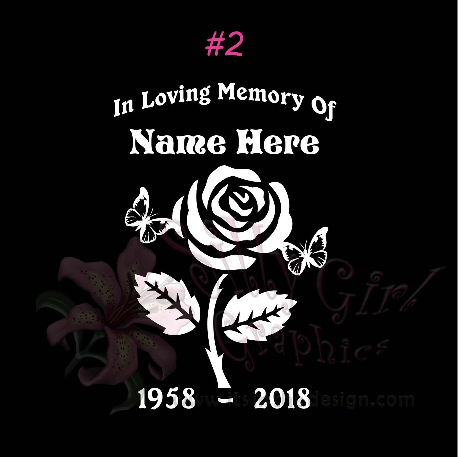 Decal PERSONALIZED in Loving Memory, in Memory Of, Loss of A Loved One ...