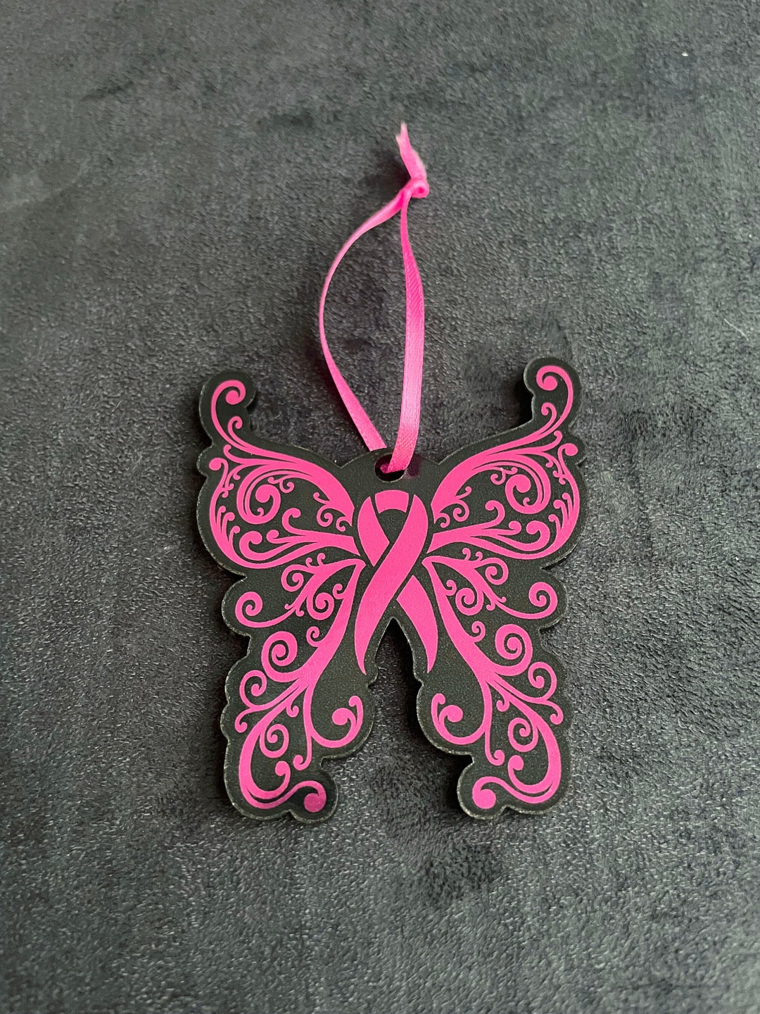 CANCER BUTTERFLY © Acrylic Christmas Ornament | Survivor | Breast ...