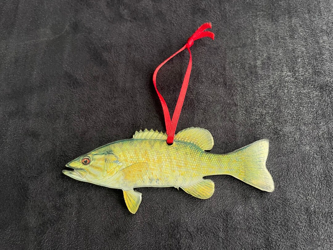 SMALLMOUTH BASS Acrylic Christmas Fish Ornament | Fly Fishing ...
