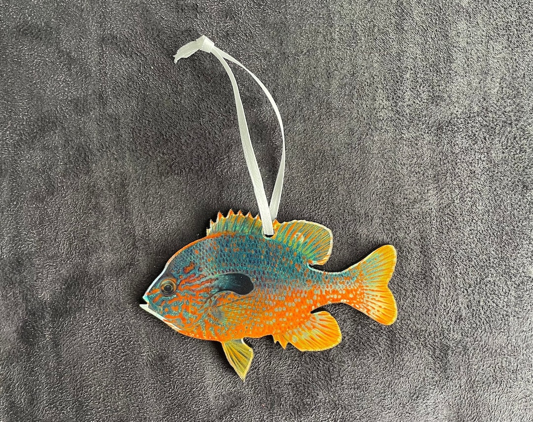 LONGEAR SUNFISH Acrylic Christmas Fish Ornament | BLUEGILL | Fly ...