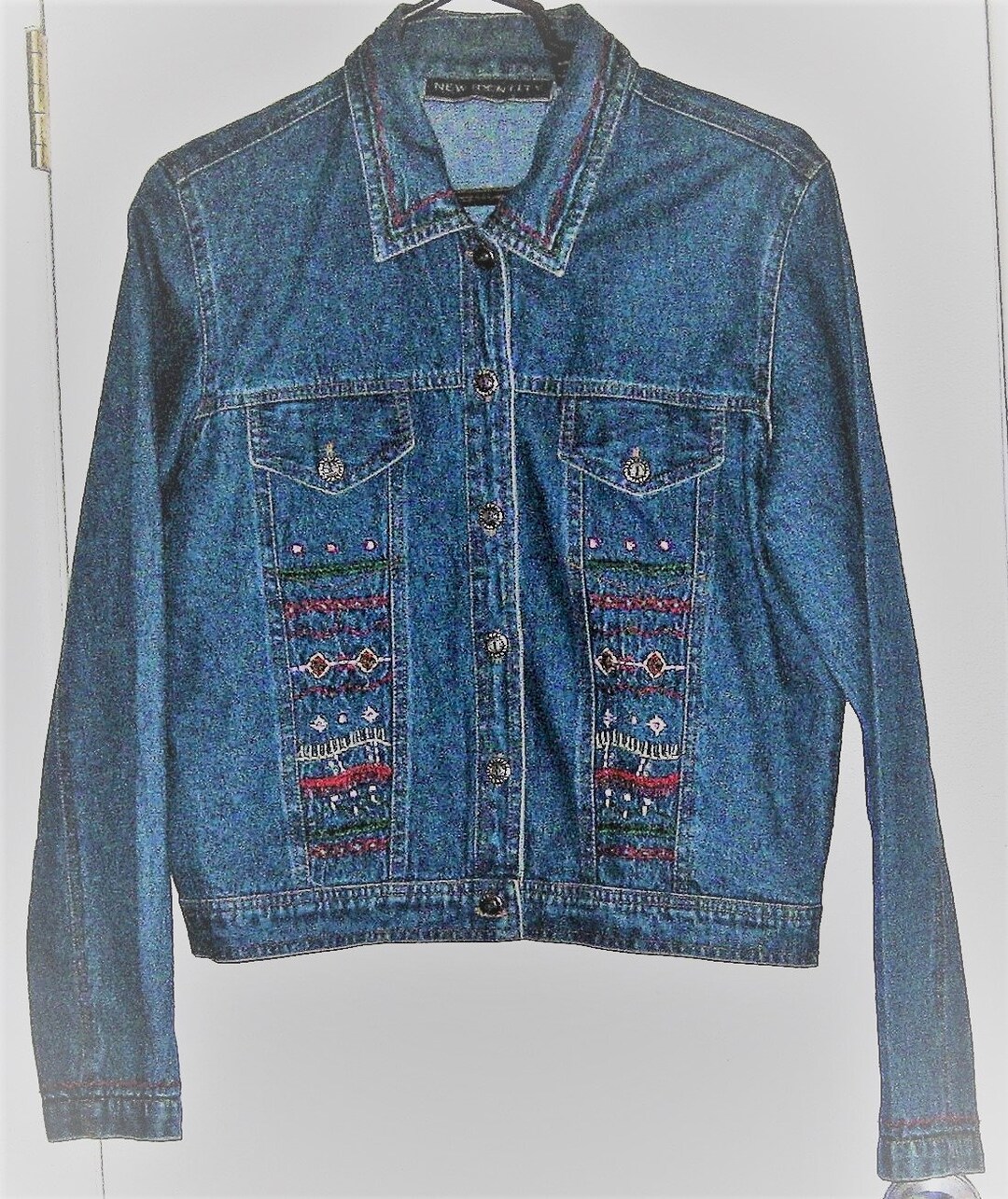 M Ladies New Identity Medium Weight Denim Jacket Hand Embroidered - Etsy