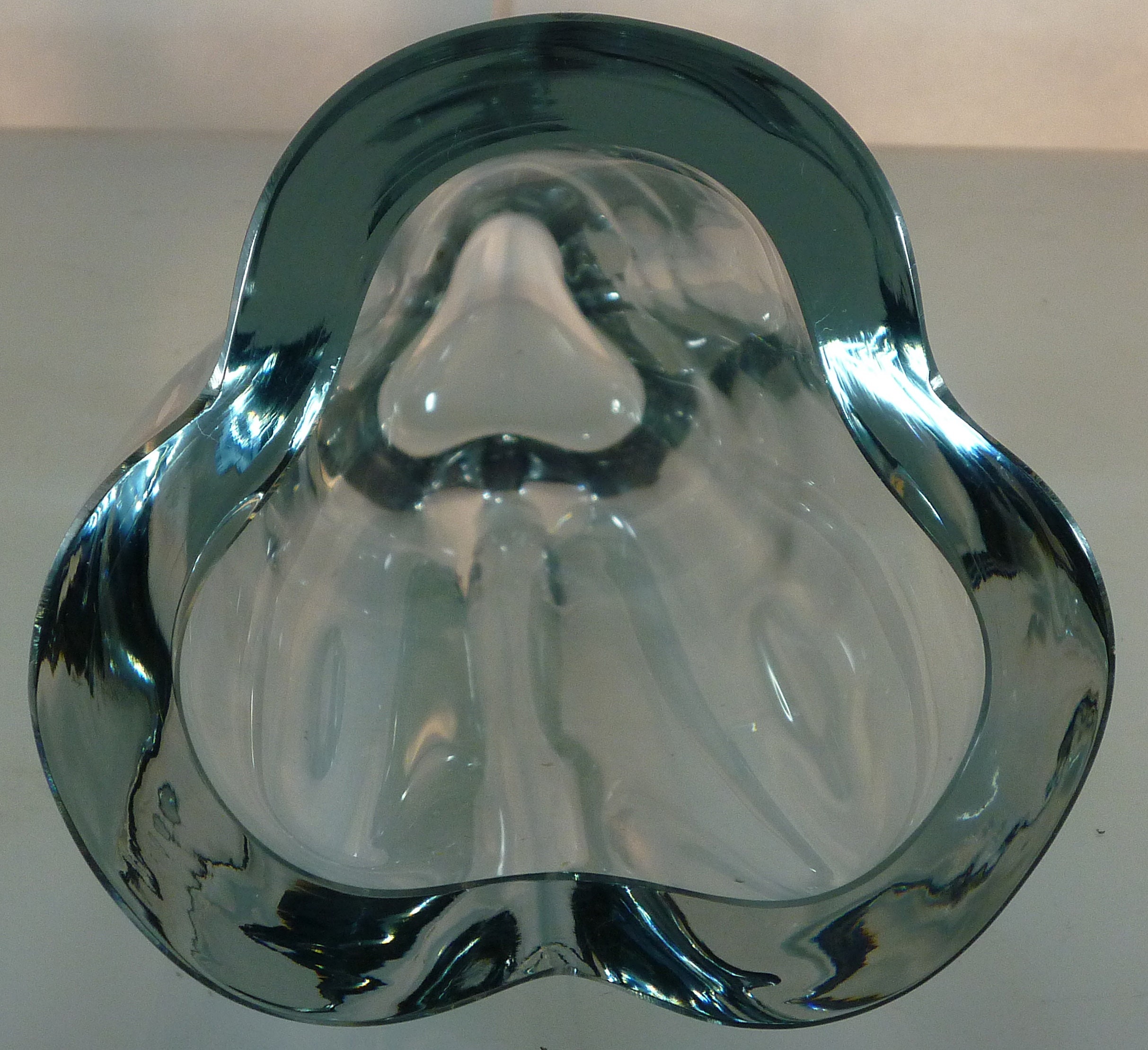 Swedish Strombergshyttan stromberg Ice Blue Vase Crystal Mid C 1957 ...